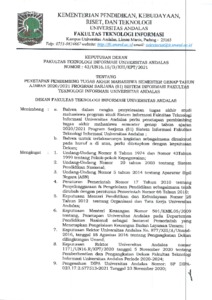 SK PEMBIMBING TUGAS AKHIR SEMESTER GENAP 2020/2021 YANG SEDNAG PROSES DAN SELESAI - Document ...